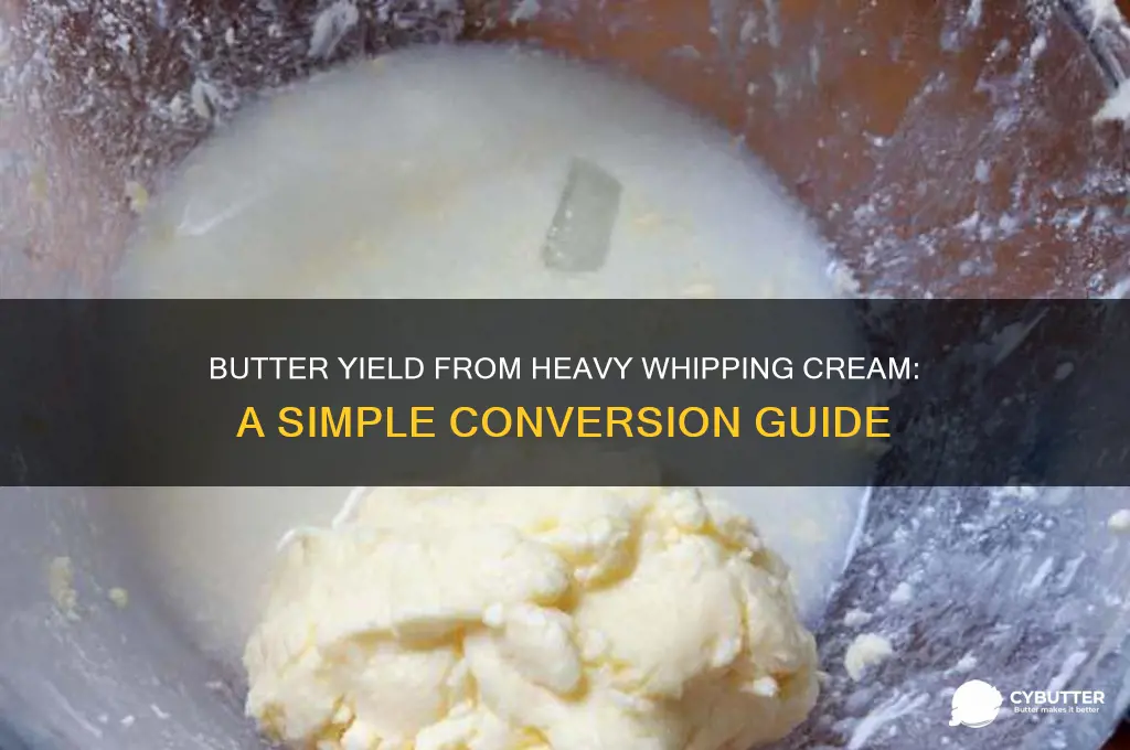 Butter Yield From Heavy Whipping Cream: A Simple Conversion Guide ...