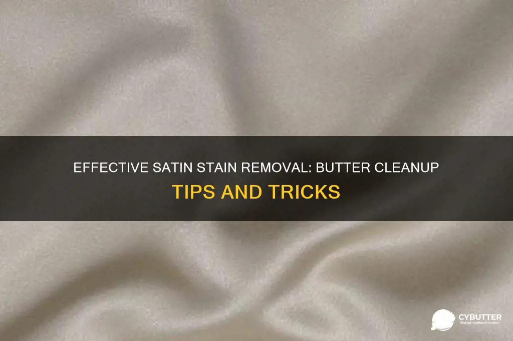 Effective Satin Stain Removal: Butter Cleanup Tips And Tricks | CyButter